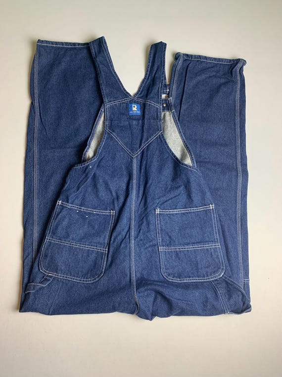 Original Real Work Wear Denim Overalls 34 Waist x 36-… - Gem