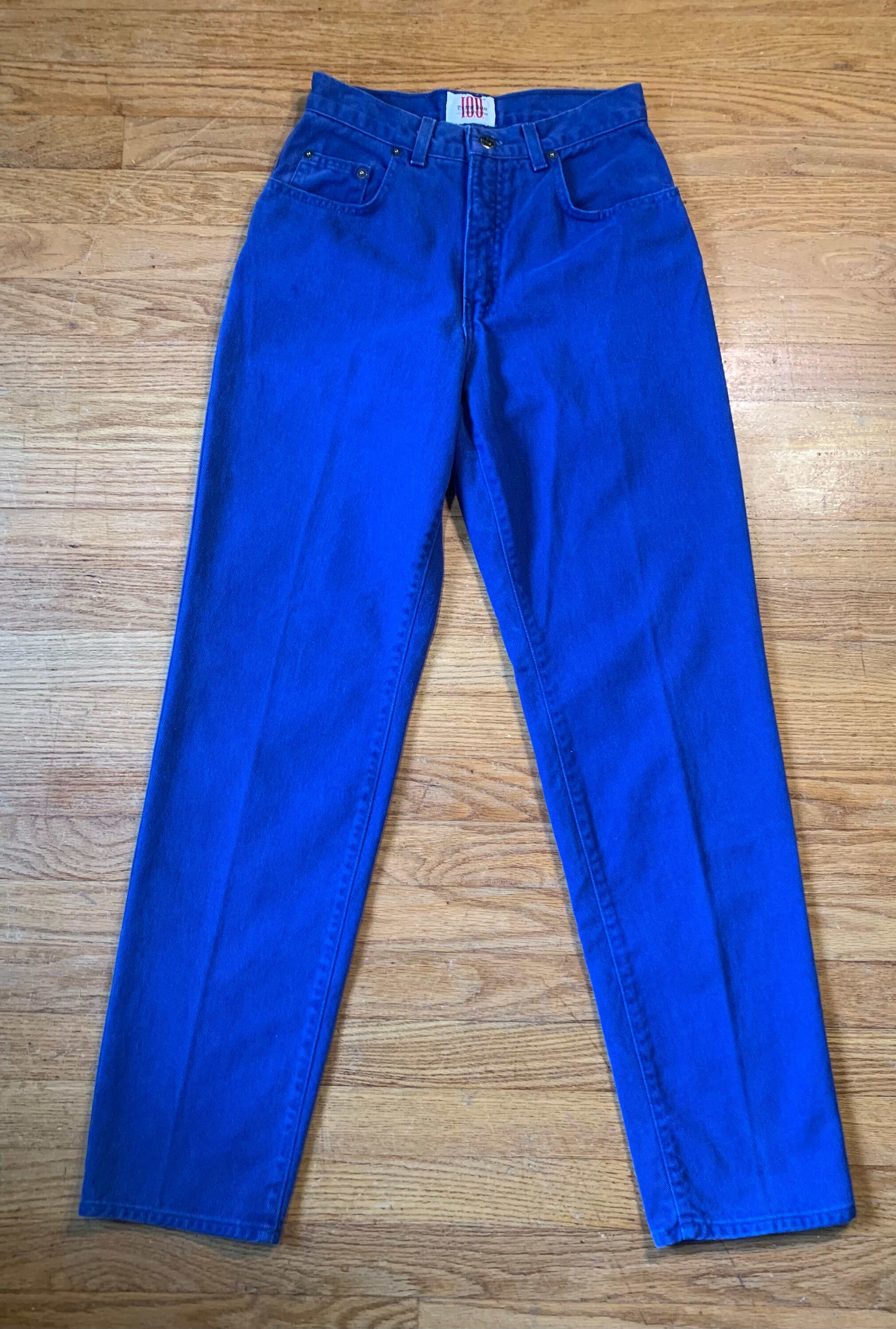 Vintage 80s IOU Extra Blue High Rise Mom Jeans W26 - Etsy