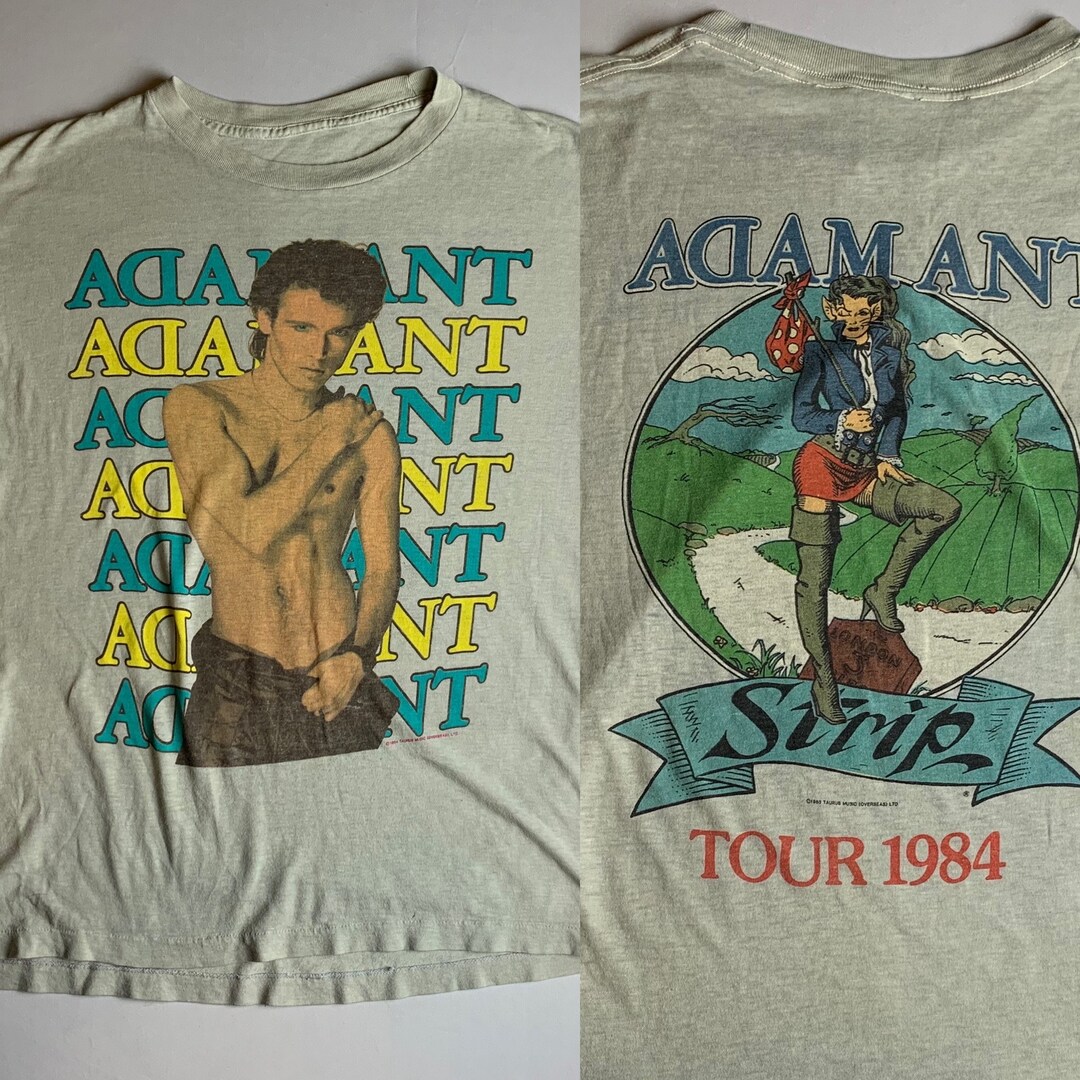 Vintage 80’s Adam Ant Tour T-shirt Size Medium - Etsy