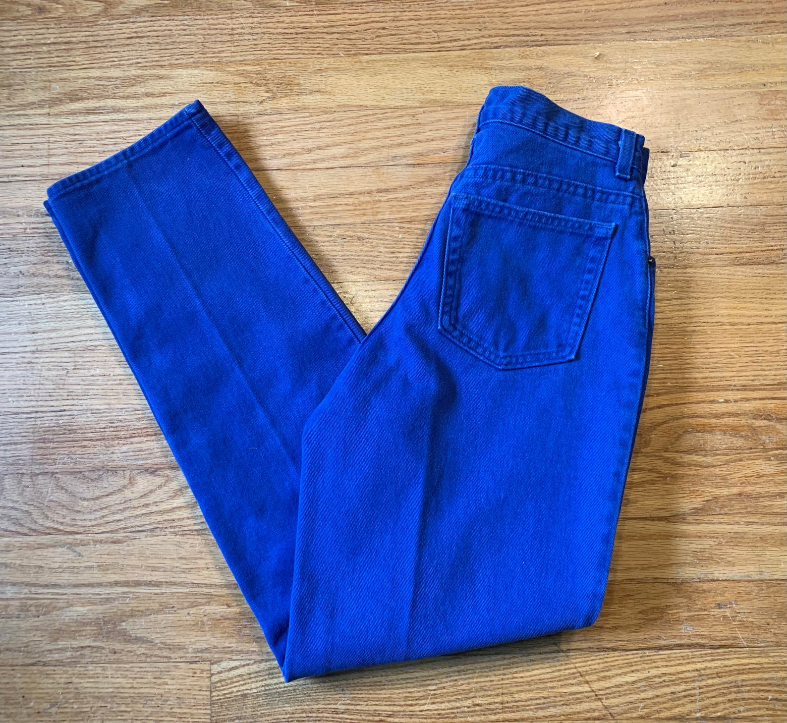 Vintage 80s IOU Extra Blue High Rise Mom Jeans (W26) - Etsy