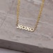 14K Solid Gold XOXO Pendant With Chain, Made to Order - Etsy