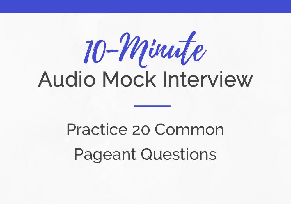 10-minute Audio Mock Interview Mp3 - Etsy