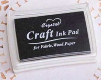 Black Ink Pad Scrapbooking Ink Stamp Pad Stamp Ink Stamp - Etsy