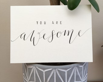 Calligraphy card | Etsy