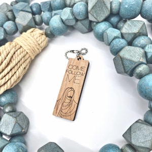 Set of 100, Come Follow Me Keychain, Laser Cut Wood Keychain, LDS Theme ...