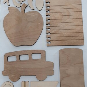 Unfinished Back to School DIY Tiered Tray Decor Kit, Tier Tray, Craft ...