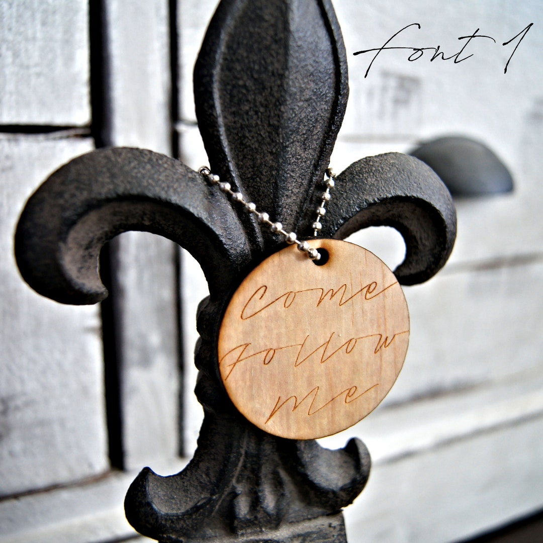 Set of 50, Come Follow Me Keychain, Laser Cut Wood Keychain, LDS Theme ...