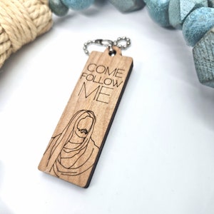 Set of 100, Come Follow Me Keychain, Laser Cut Wood Keychain, LDS Theme ...