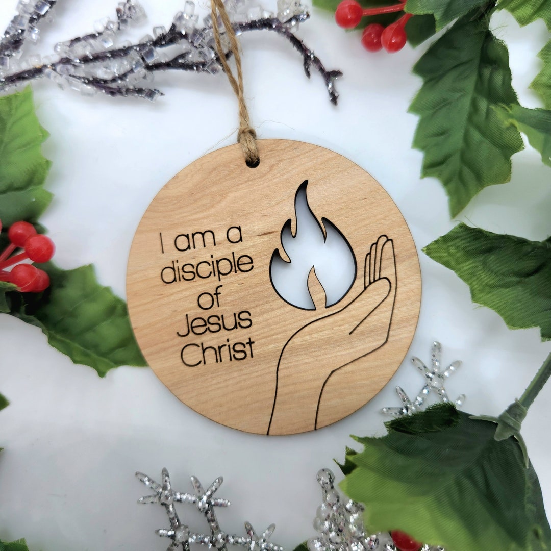 Set of 5 or 10, I Am a Disciple of Jesus Christ Ornament, Bulk, Wood ...