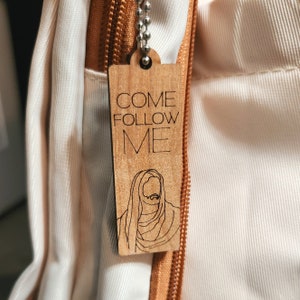 Set of 50, Come Follow Me Keychain, Laser Cut Wood Keychain, LDS Theme ...