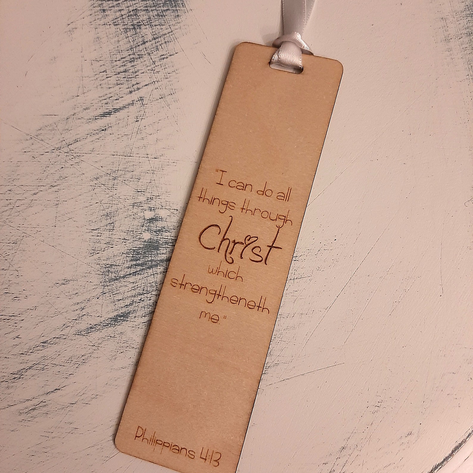Custom Scripture Bookmark Wood Bookmark Personalized Laser | Etsy