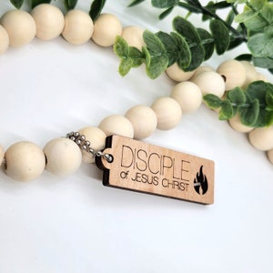 Set of 50, I Am a Disciple of Jesus Christ Keychain, Wood Keychain, LDS ...
