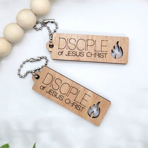 Set of 50, I Am a Disciple of Jesus Christ Keychain, Wood Keychain, LDS ...