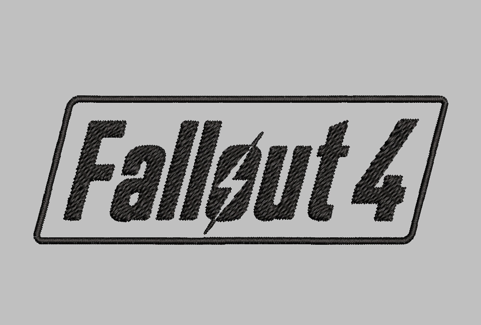 Fallout 4 Logo Embroidery Files - Etsy