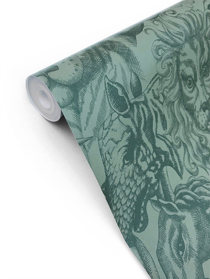 Rara Sage Wallpaper *A4 SAMPLE* - Etsy