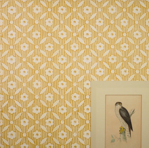 Mattea Gold Wallpaper A4 SAMPLE - Etsy