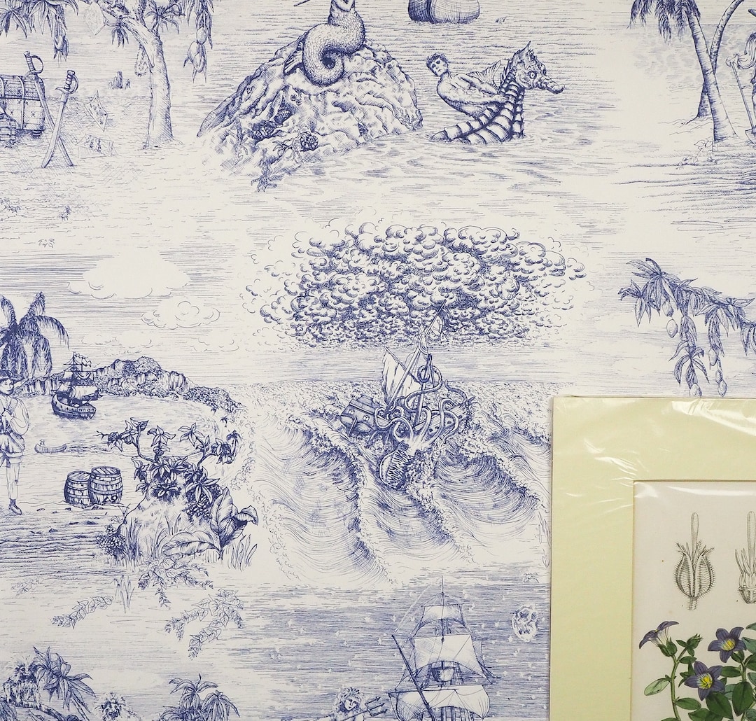 Navigo Navy Wallpaper *A4 SAMPLE* - Etsy UK