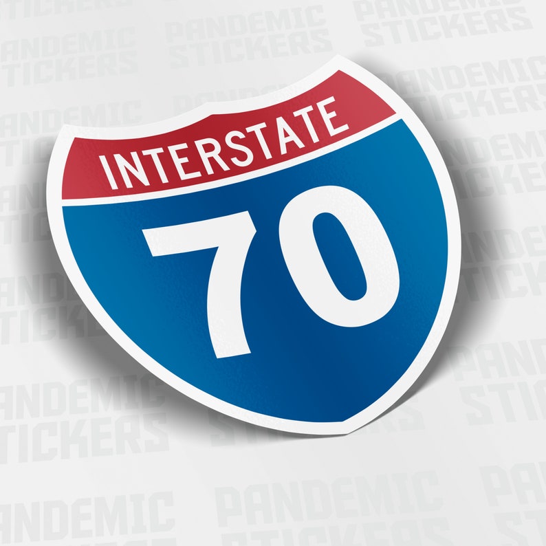 Interstate Highway Sign Road Vinyl Decal Sticker Bumper I-90 | Etsy