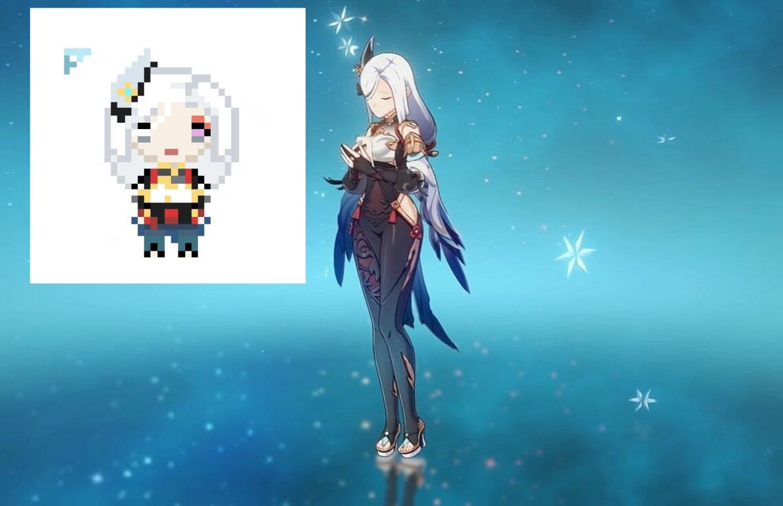 Genshin Impact Shenhe Mouse Cursor - Etsy Hong Kong