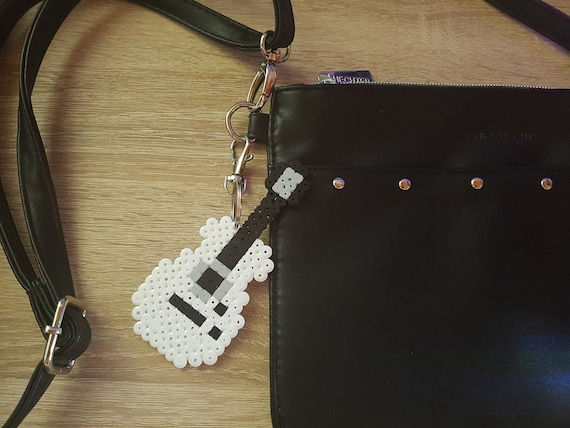 Guitar Perler Bead Picture Keychain big | Etsy