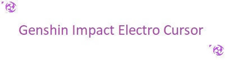 Genshin Impact Electro Mouse Cursor - Etsy Australia