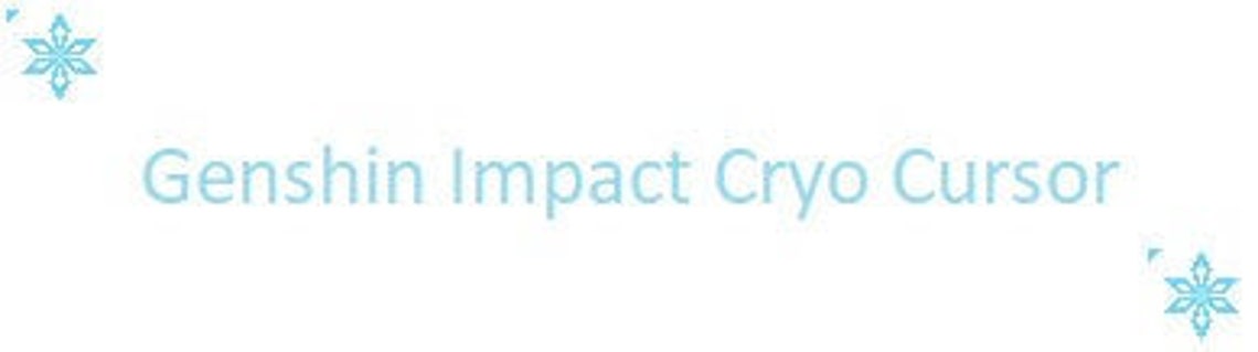 Genshin Impact Cryo Mouse Cursor - Etsy