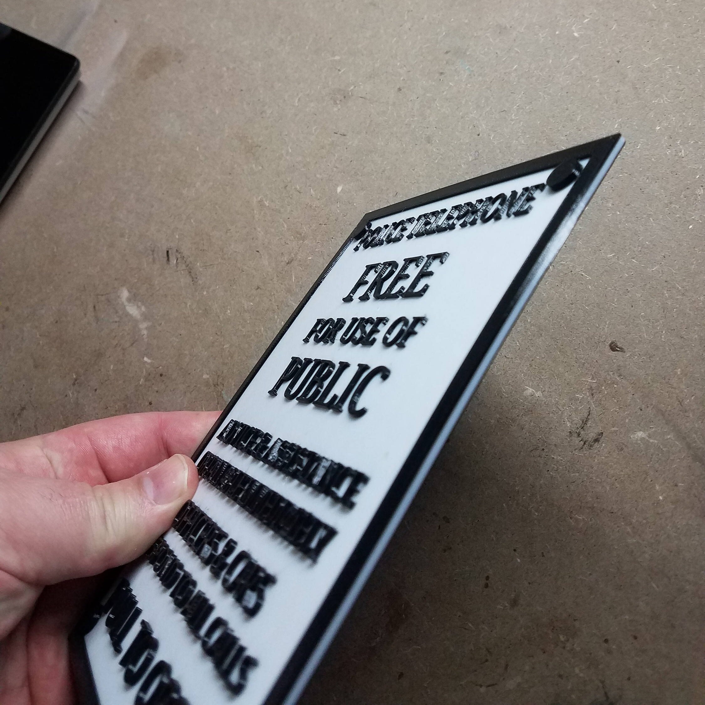 Police Box Door Sign 3d Printed - Etsy