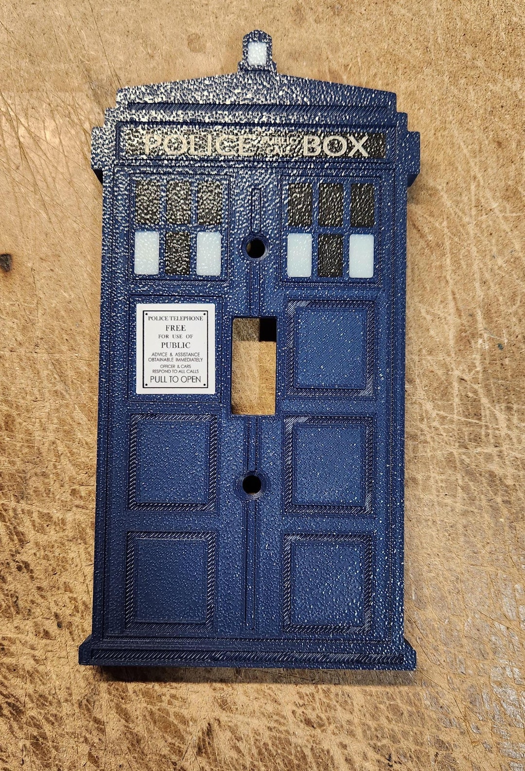 Police Box Light Switch Cover Classic Updated (3d Printed) - Etsy