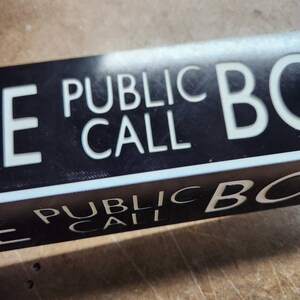 Police Box Sign/read Descriptions 3d Printed Wall Art - Etsy