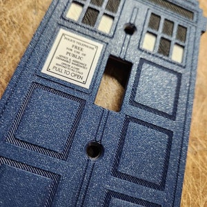 Police Box Light Switch Cover Classic Updated 3d Printed - Etsy