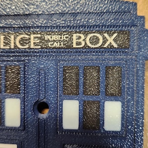 Police Box Light Switch Cover Classic Updated (3d Printed) - Etsy