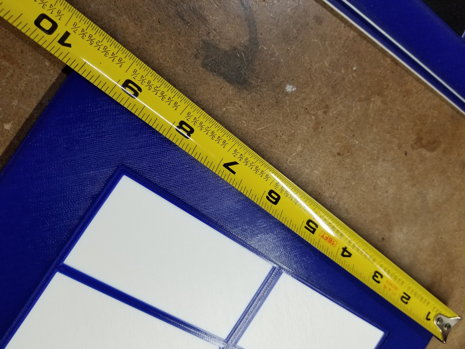 Police Box Windows 3d Printed Blue and White 7.25x9.5 - Etsy