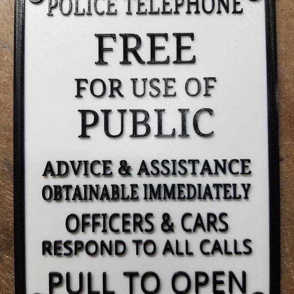 Police Phone Box - Etsy