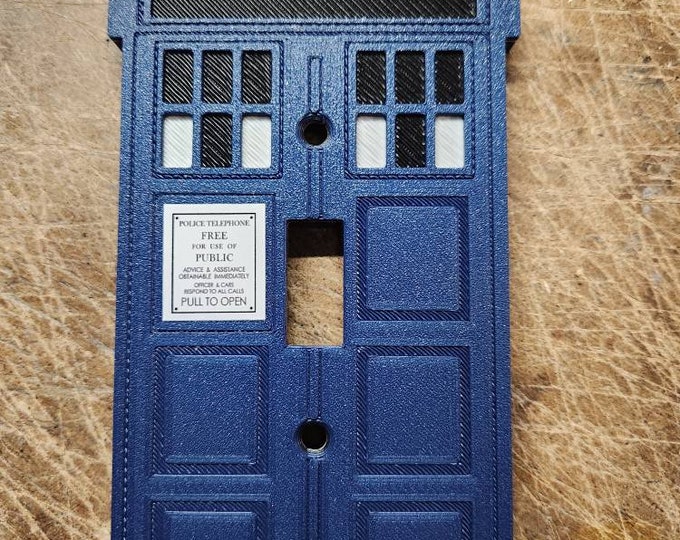 Police Box Light Switch Cover Classic Updated 3d Printed - Etsy