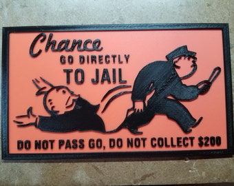 Monopoly Jail Card | Etsy