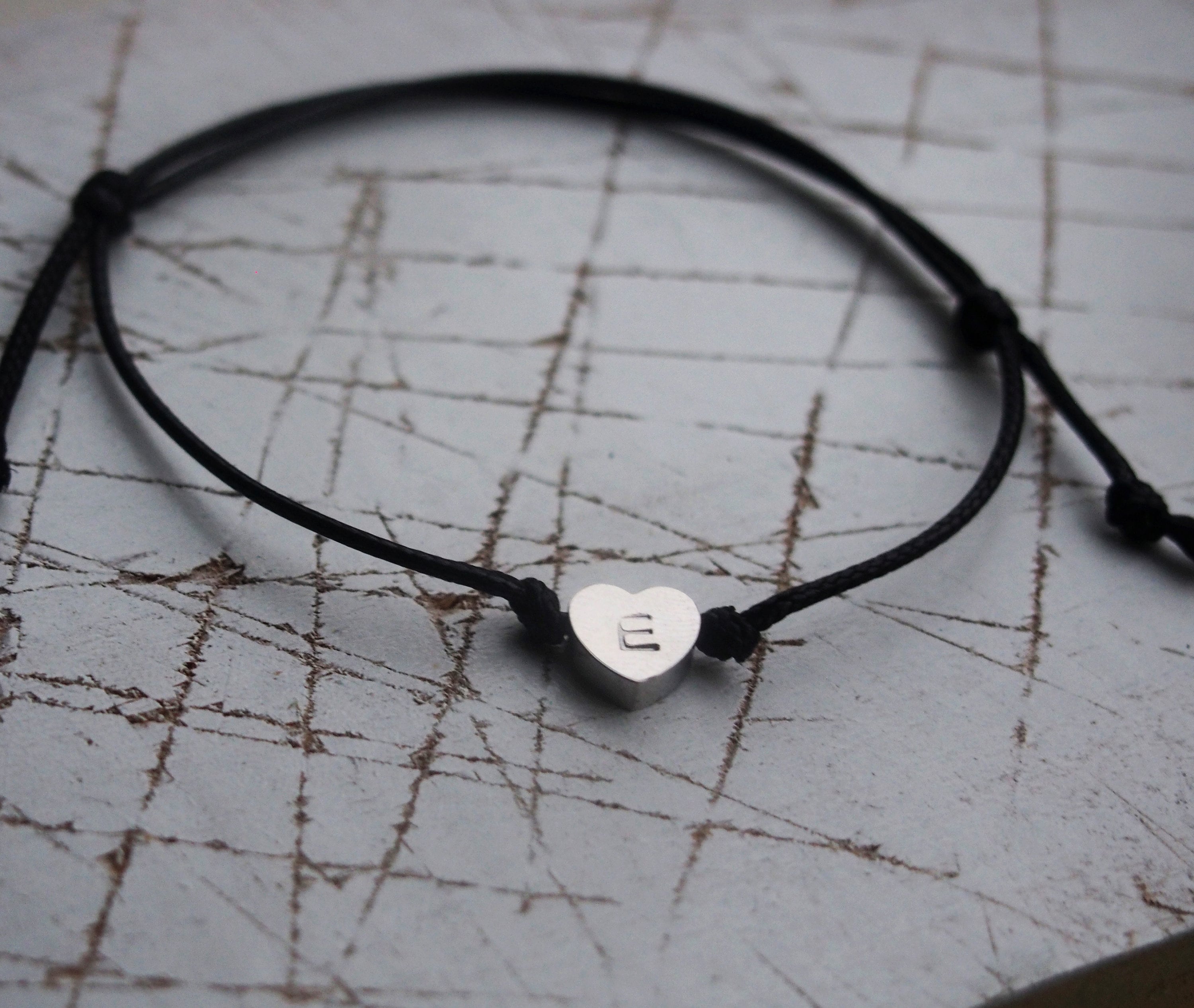 Personalized Initial Bracelet Initial Bracelet Adjustable - Etsy Hong Kong