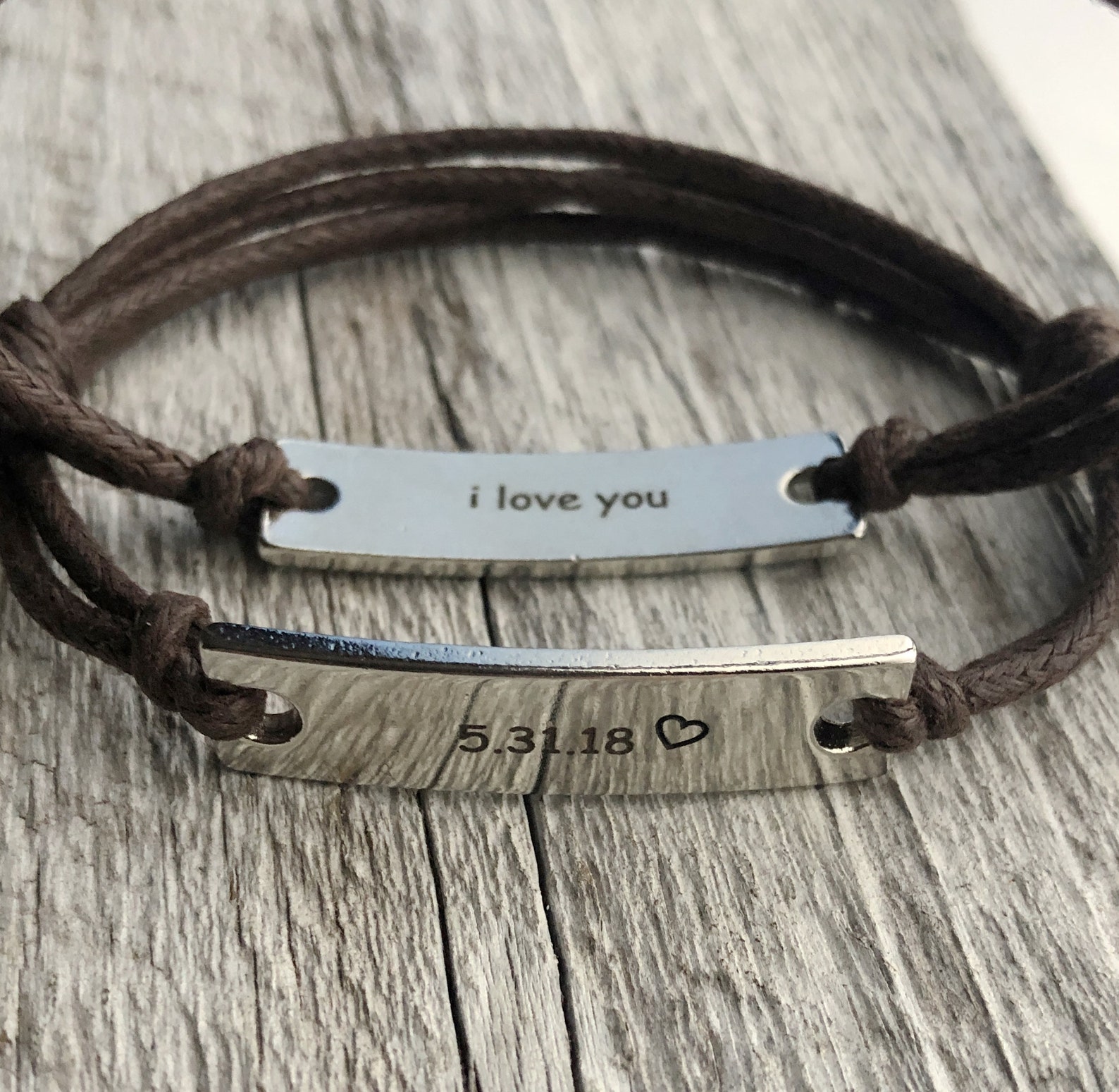 Couples Anniversary Bracelets, Couples Relationship Bracelet, Couples ...