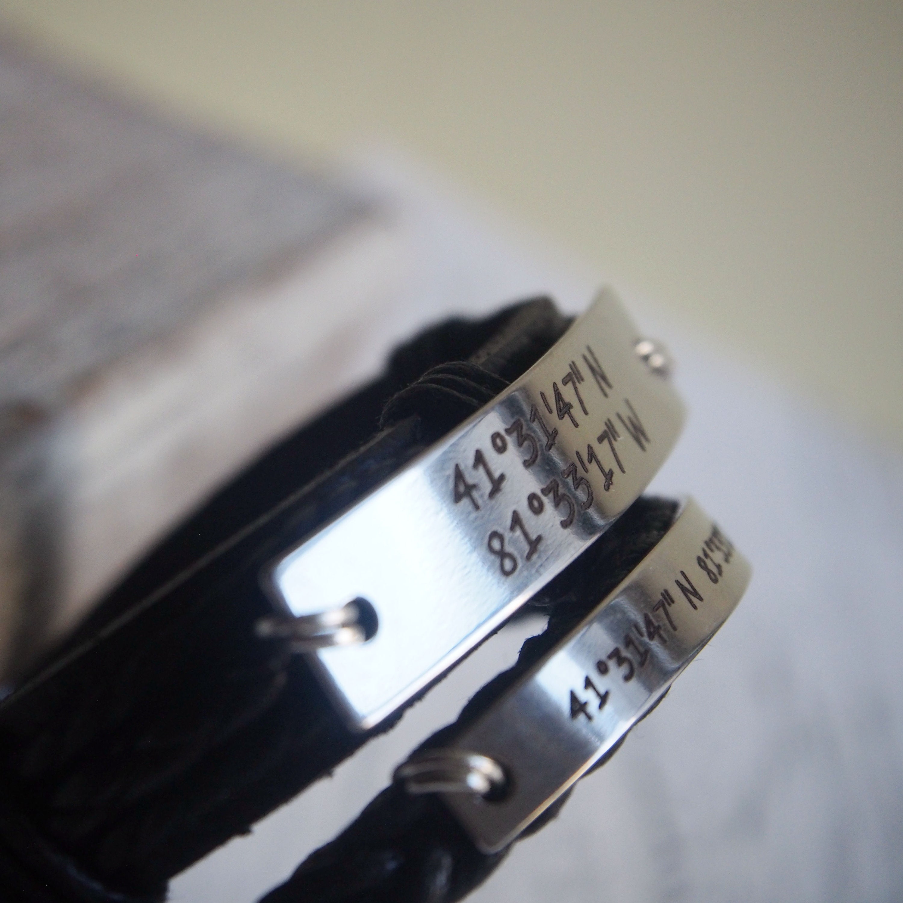 Custom Long Distance Relationship Bracelets, Coordinate Couples ...