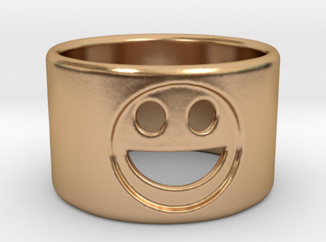 3 Emoji Mood Ring Emoji Ring Emoji Jewelry Emoticon Emoji Birthday - Etsy