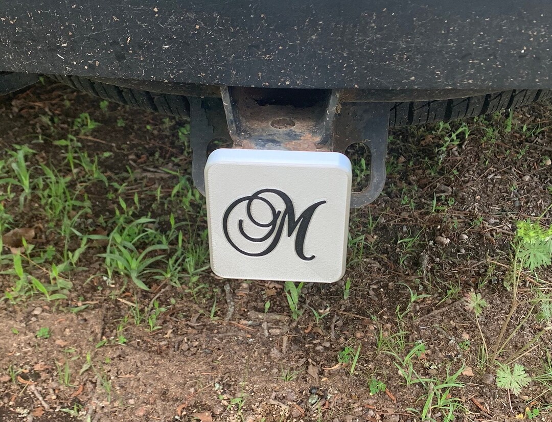 Monogram Truck Hitch Cap. 2" Receiver Plug - Etsy