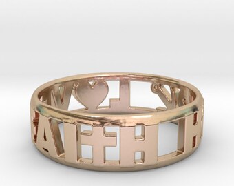 Cross Ring Faith Hope Love Ring Christian Ring Cross Jewelry | Etsy