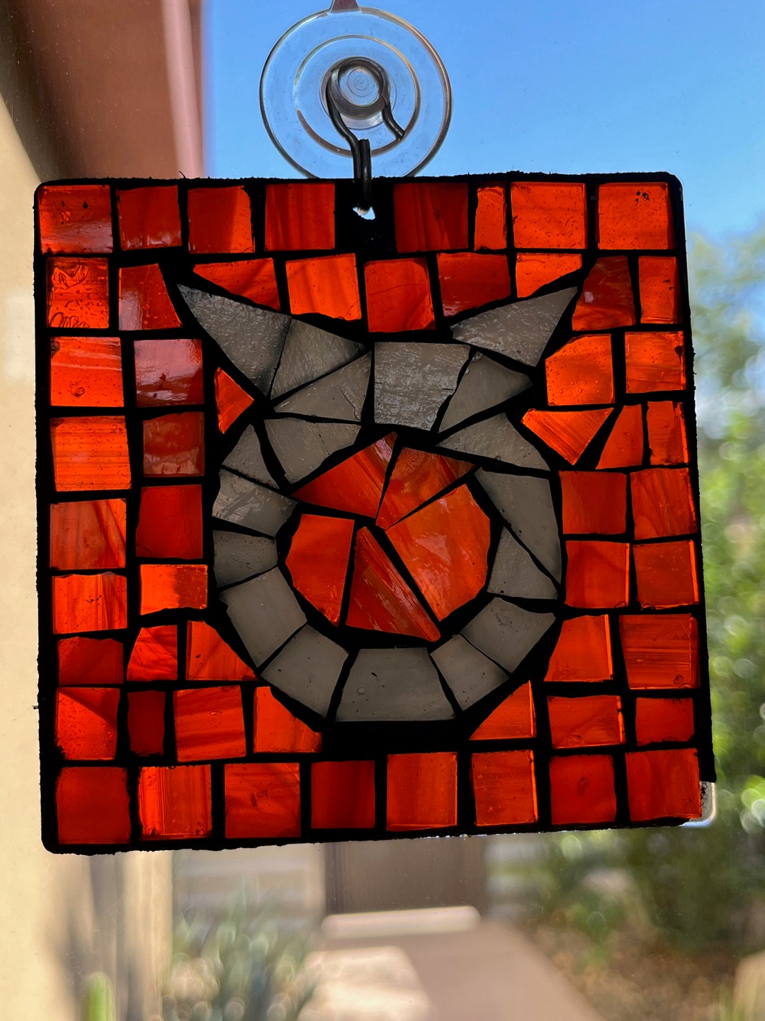 Stained Glass Mosaic Suncatcher Window Hanging Taurus Zodiac Sign - Etsy