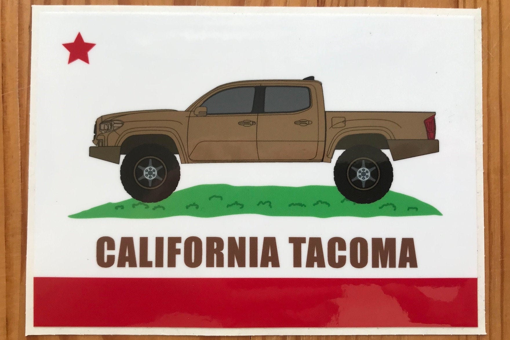 California Series: Toyota Tacoma Sticker - Etsy