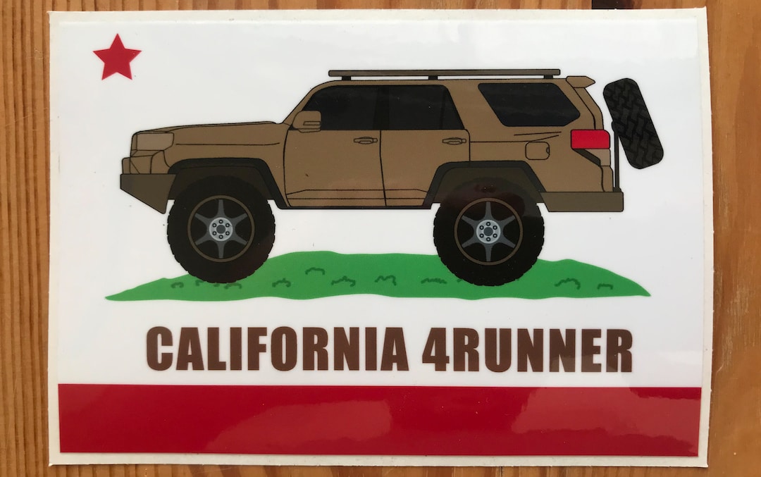 California Series: Toyota 4runner Sticker - Etsy