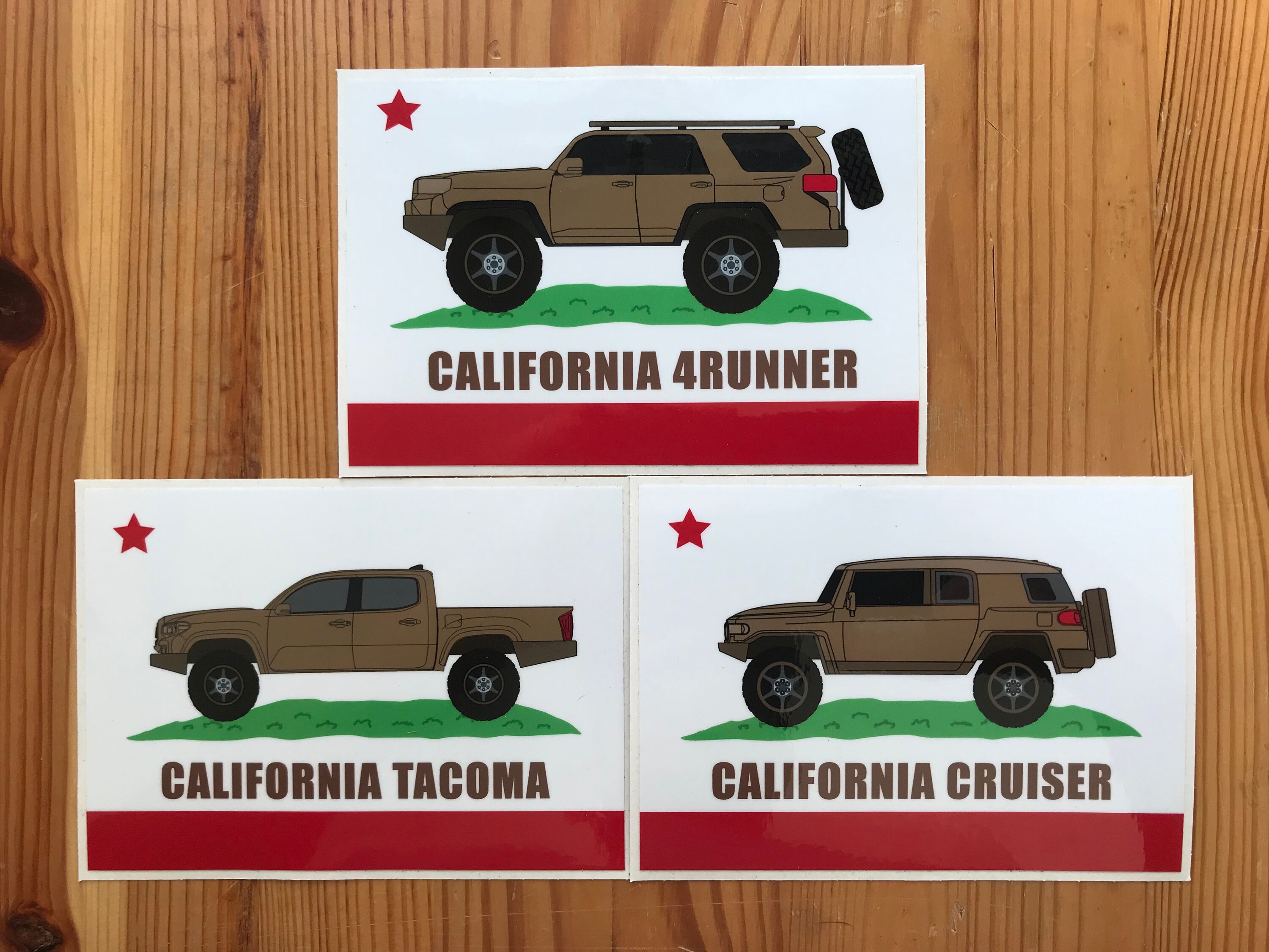 California Series: Toyota Tacoma Sticker - Etsy