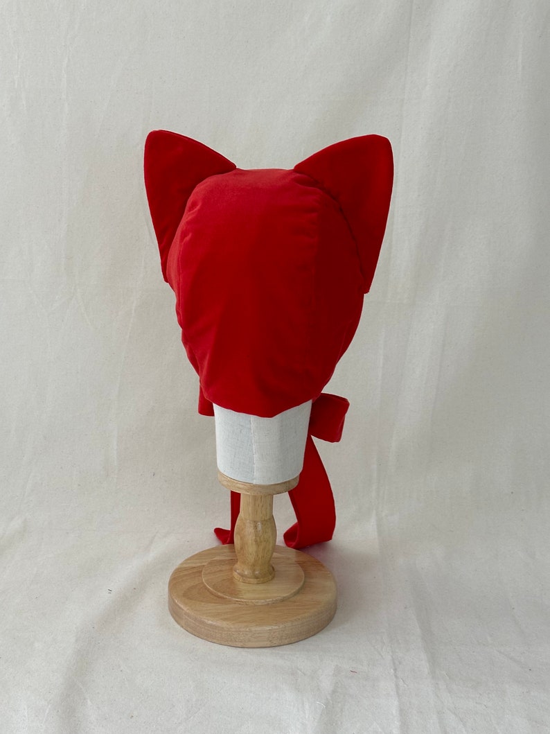 Cat Bonnet (red Velvet) - Etsy