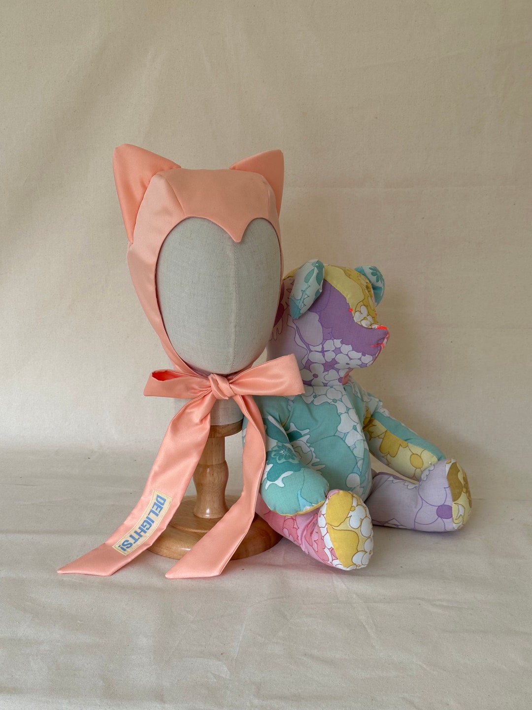 Cat Bonnet satin - Etsy