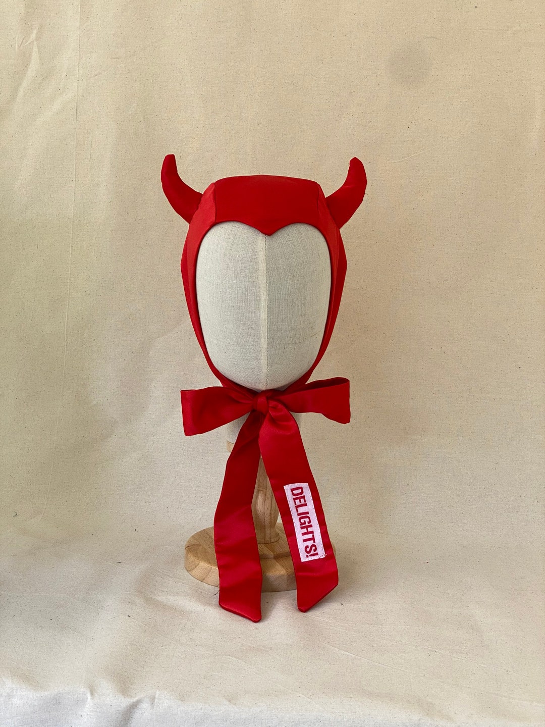 Devil Bonnet (red Satin) - Etsy