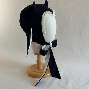 Fawn Bonnet (black Linen) - Etsy