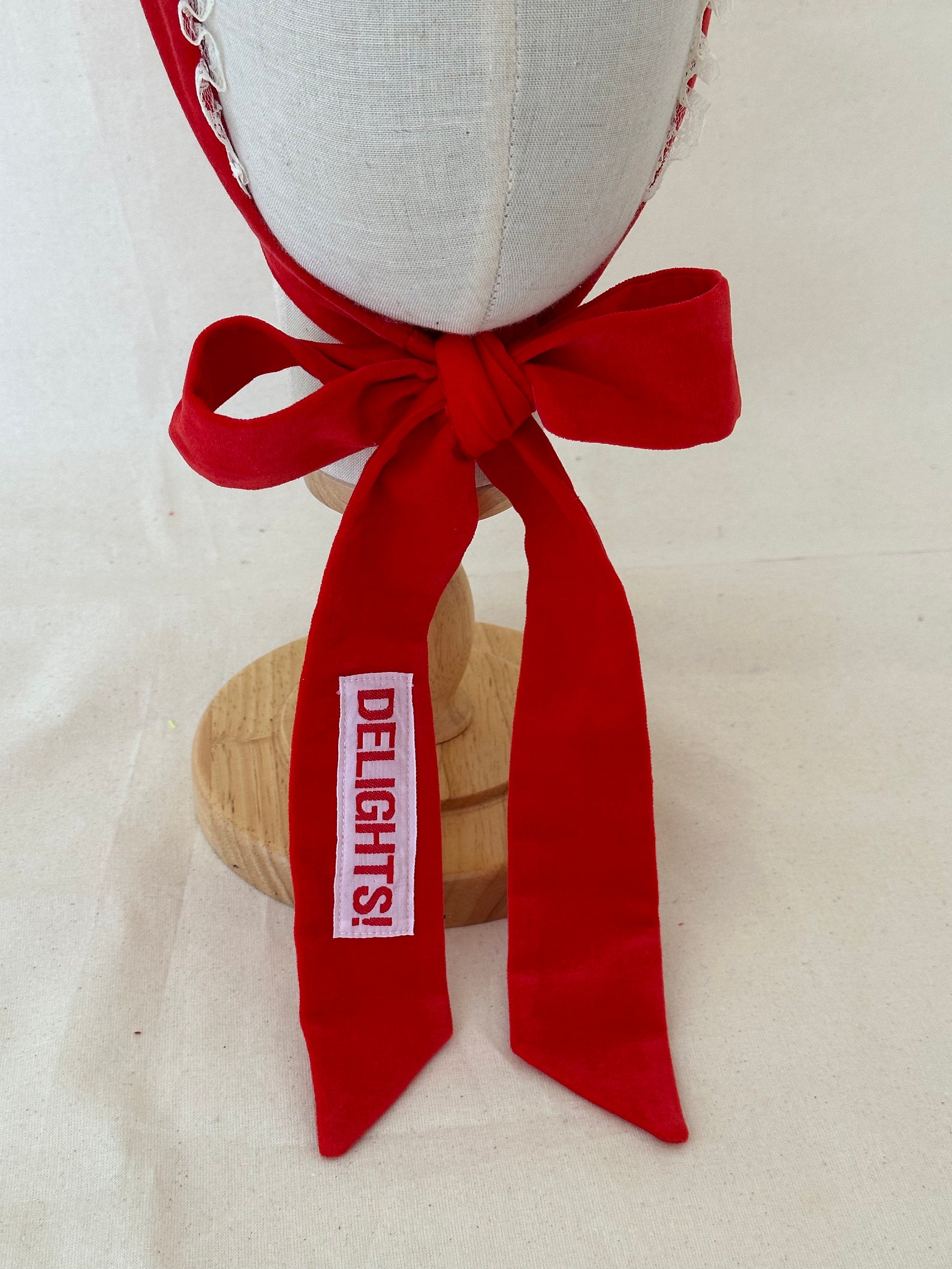 Cat Bonnet (red Velvet) - Etsy